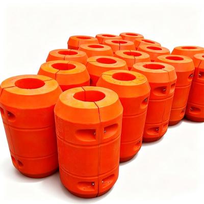 China UV Protection LLDPE Material IALA Certified Hose Floats Pipe Floater for Dredging Projects for sale