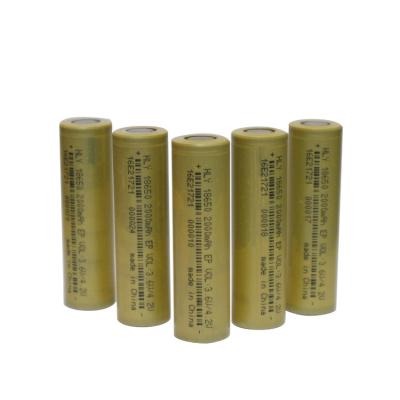 China KC 18650 Cylindrical Rechargeable Lithium Ion Battery High Energy Density 3.6V 2000mAh for sale