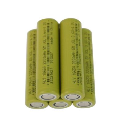 China Power Supply 2200mah Lithium Rechargeable Electric Car Battery Cells 3.6 Volt 18650 for sale