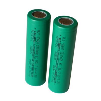 China Power Supply High Capacity 2500mah 18650 Battery RoH For Electric Skateboard for sale