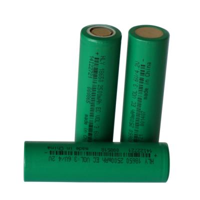 China Discharge Cycle Lithium Ion Battery 3.6 V 18650 2500mAh For Electric Vehicles for sale