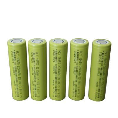 China Lithium Ion 3.6V 2200mah 18650 Battery Rechargeable Cylindrical Cell for sale