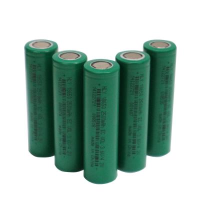 China 18650 3.6 Volt 2500mah Li Ion Battery Rechargeable Lithium Cell UN38.3 for sale