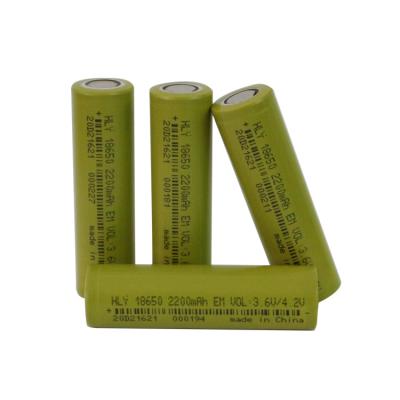 China Rechargeable 18650 3.6v 2200mah lithium battery Power Supply Lithium Battery MSDS for sale
