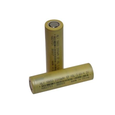 China Electric Scooter 2000mAh Li Ion Cylindrical Battery Cells 3.6V 18650 for sale