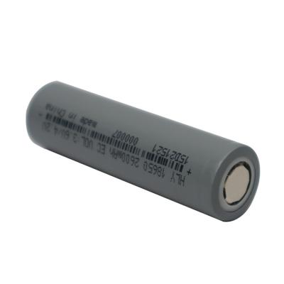 China 2600mAh 3.6V 18650 Lithium Ion Battery Cells Rechargeable Long Cycle Life for sale