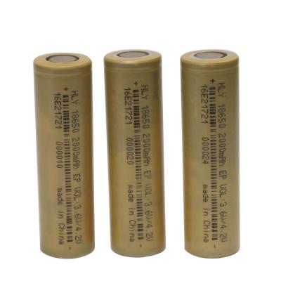 China High Rate 3.6V 2000mAh 18650 replacement Rechargeable Batteries For Solar Lights for sale