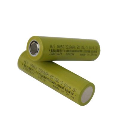China 3.6V Cylindrical High Safety Lithium Ion Rechargeable Battery Cell 2200mah 18650 for sale