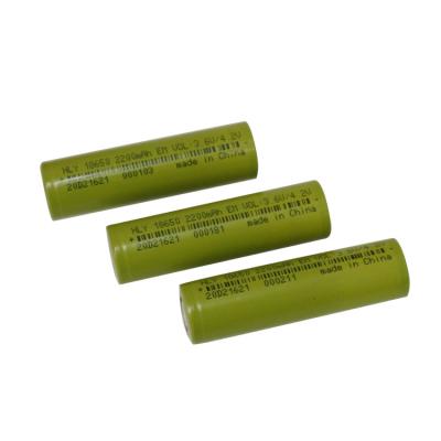 China FCC 18650 Rechargeable 2200mAh lithium Ion Battery High Discharge Rate for sale