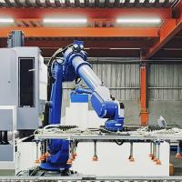 China Lanhao Robotic Arm Automatic Loading Unloading System for Sheet Metal 1800mm Reach 20kg Payload for sale