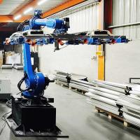 China Lanhao Robotic Arm Automatic Loading Unloading System for Sheet Metal 1800mm Reach 20kg Payload for sale