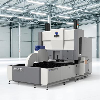 China LHA-2000A CNC Panel Bender with High-Efficiency, Automatic Tool Splicing, and 21-Axis Servo Control for Sheet Metal Bending for sale