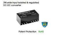 China Wide Input Automotive DC DC Converter 18VDC 3W Isolated Regulated for sale