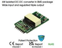 China 6W Automotive DC DC Converter Isolated Regulated In SMD Package Wide Input for sale