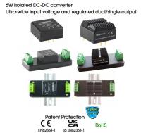 China Isolated 6W Railway DC DC Converter Module 2.25k VDC Ultra Wide Input Voltage for sale