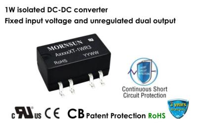 China A05_XT-1WR3 DC DC Converter Module Flame Retardant Unregulated Dual Output for sale