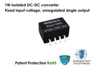 China SMD DC DC Converter Module Power Supply Module Unregulated 12VDC 1W Single Output for sale