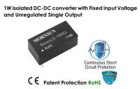 China 1W Isolated Converter DC DC With Fixed Input Voltage Unregulated Single Output for sale