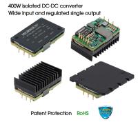 China 400W isolated DC-DC converter Wide input and regulated single output for sale
