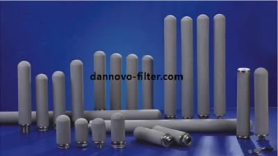 China Stainless Steel 25 Micron Sintered Porous Titanium Filter Cartridge for sale