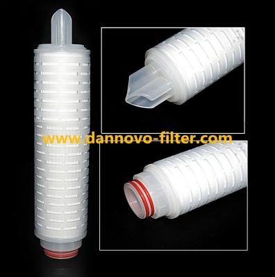 China 1 Micron 20 Inch PP Pleated Filter Cartridge High Volume Water Filter Cartridge for sale