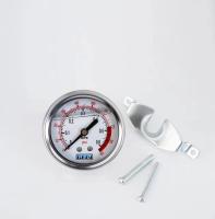 China 1/4 Inch NPT Connection Type Pressure Guage Brass Wetted Parts Material Bottom Mount for sale