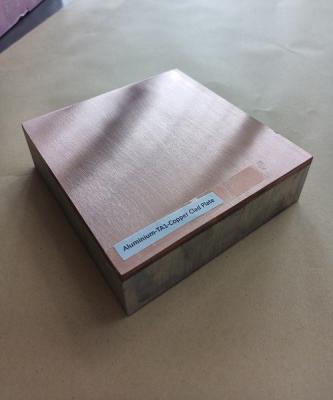 China Trimetallic Explosive Welding Clad Plates AL1050/1060+TA1+T1/C11000 with 125MPa Tensile Strength for sale