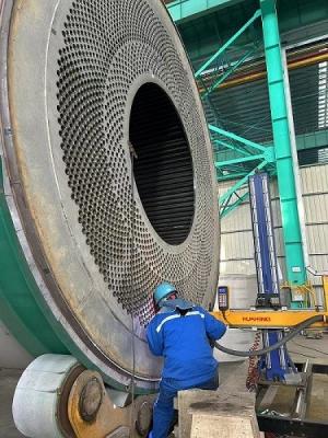 China Titanium Steel Trimetallic Explosive Weld Clad Tube Sheet for Heat Exchanger - 4.7+58mm to 5.5+86mm Sizes for sale