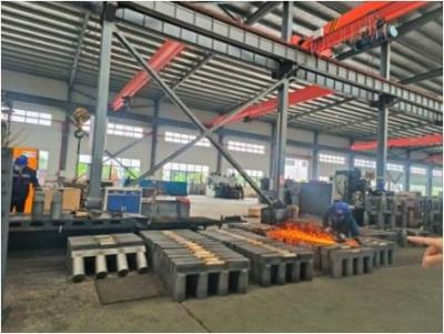 China Automatic Friction Welding Steel Anode Yoke for Aluminum Smelter Potroom with 10,000 Pieces Annual Capacity and S 235 JR Grade Pins for sale
