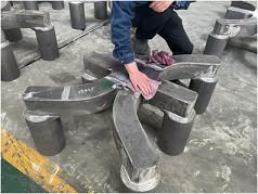 China Friction Welding Steel Anode Bracket with S 235 JR Pins and AS2074 C2 Material for Electrolytic Aluminum Equipment for sale