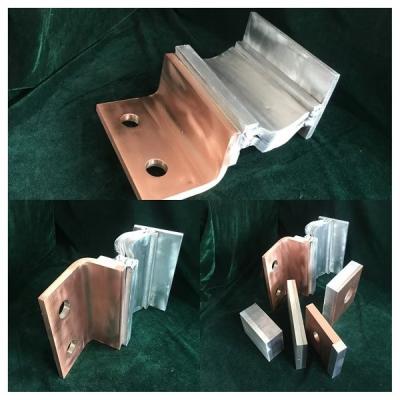 China Explosion Welded Copper Clad Aluminum Plate with 125MPa Bond Strength for Potroom Busbar Cathode Crimper Applications for sale