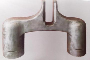 China Cast Steel Anode Yoke with Two Stubs for Aluminum Reduction Cell - AS2074 C2 & ASTM A216 WCA Materials for sale