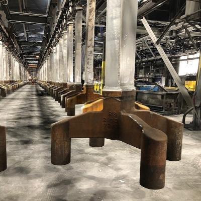 China Aluminum Rod Stem 6101F Anode Assembly with 1219x203mm Contact Area and Cast Steel Yoke for Smelting for sale