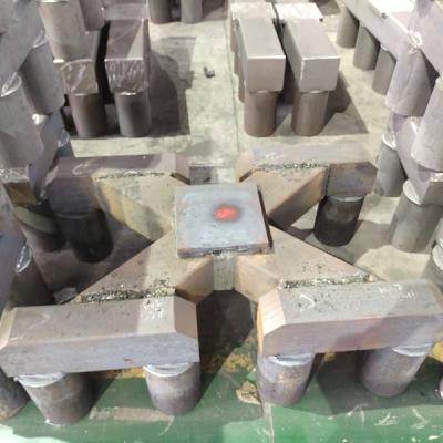 China Lost Foam Casting Steel Anode Yoke with Four Stubs for Aluminium Smelter Potroom - ASTM A216 WCA Material for sale