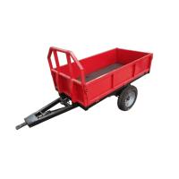 China 7C Series Single Axle Farm Trailer – Durable, Reliable, for 12-80hp Tractors, Dumping & Non-Dumping Options Agricultural Trolley Farming Trailer for Tractor for sale