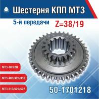 China 50-1701218 Mtz Tractor Spur Gear With Upper Gear/Bottom Gears Are 19 /38 1559-2 for sale