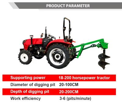 China 1W series tractor Post Hole Digger Tree Planting Earth Auger for Sale 1W-40 for sale