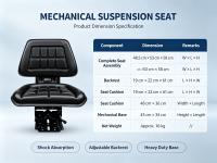China Farms Agricultural Parts Tractor Seat Steel Belt for Farms and Home Use Agricultural Tractor Seat for sale