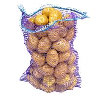 China HDPE PE Raschel Potato Mesh Bag Drawstring Plastic Net Sack For Potato Onion Garlic Vegetable Export Russia Ukraine Poland Belarus for sale