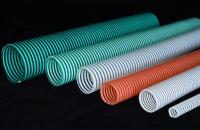 China Heavy-duty flexible PVC spiral rib reinforced hose industrial water pump grain sewage vacuum suction hose for sale