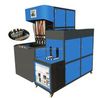 China Semi Automatic 4 Cavity 500ML Small Plastic Bottle Making Machine with Speed Blue Design for sale