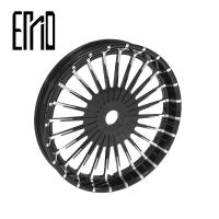 China INCA LG-34 Custom Motorcycle Wheel with 24 Bright Spokes and Center Pleated Face Design - Various Rim Widths and Hub Bores for sale