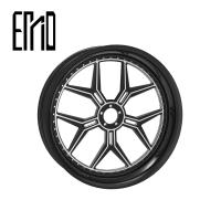 China INCA LG-37 Rivet Triangle Combat Style Custom Motorcycle Wheel - 60-70 Day Delivery, Multiple Rim Depths for sale