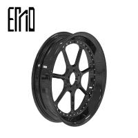 China INCA Custom Motorcycle Wheel LG-5 Black Six Spoke Aluminum Rim 17 Inch for sale