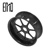 China INCA Custom Motorcycle Wheel LG-5 Black Six Spoke Aluminum Rim 17 Inch for sale