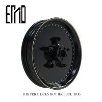 China INCA LG-09 Custom Aluminum Motorcycle Wheel with Gold Border - Various Rim Widths & Lip Sizes Available for sale