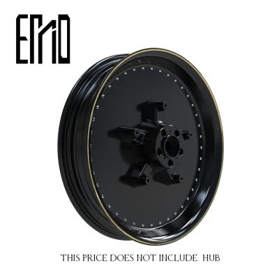 China INCA LG-09 Custom Aluminum Motorcycle Wheel with Gold Border - Various Rim Widths & Lip Sizes Available for sale
