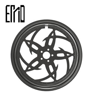 China INCA LG-14 Custom Aluminum Motorcycle Wheel Black 18x5.5 Inch for sale
