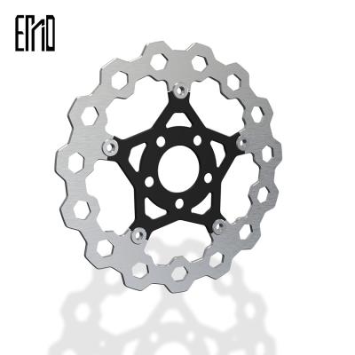 China INCA BD-002 Polished Stainless Steel Motorcycle Brake Disc Custom Size 338mm for sale