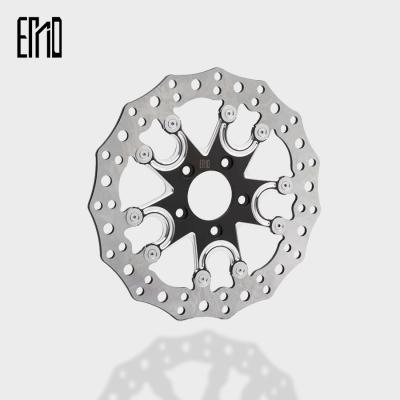 China INCA-BD9 Inner Grooved Motorcycle Brake Disc - Stainless Steel Customizable Diameter Silver Finish for sale